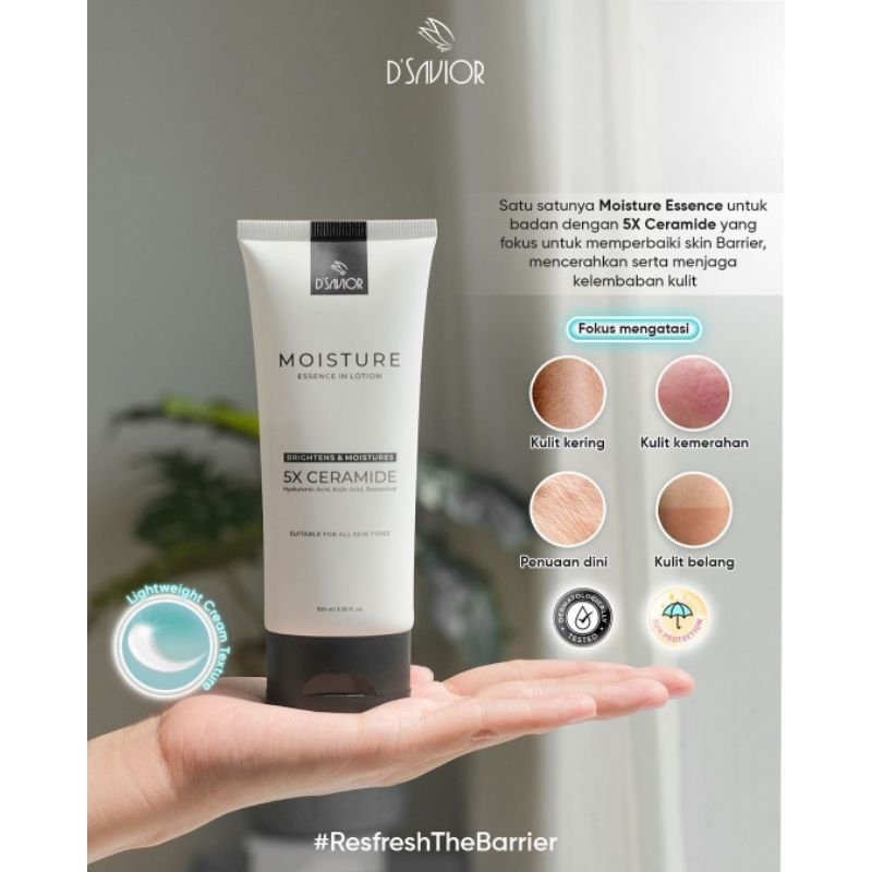 Jual D'SAVIOR Moisture Essence in Lotion 5X CERAMIDE 4X Hyaluronic Acid ...