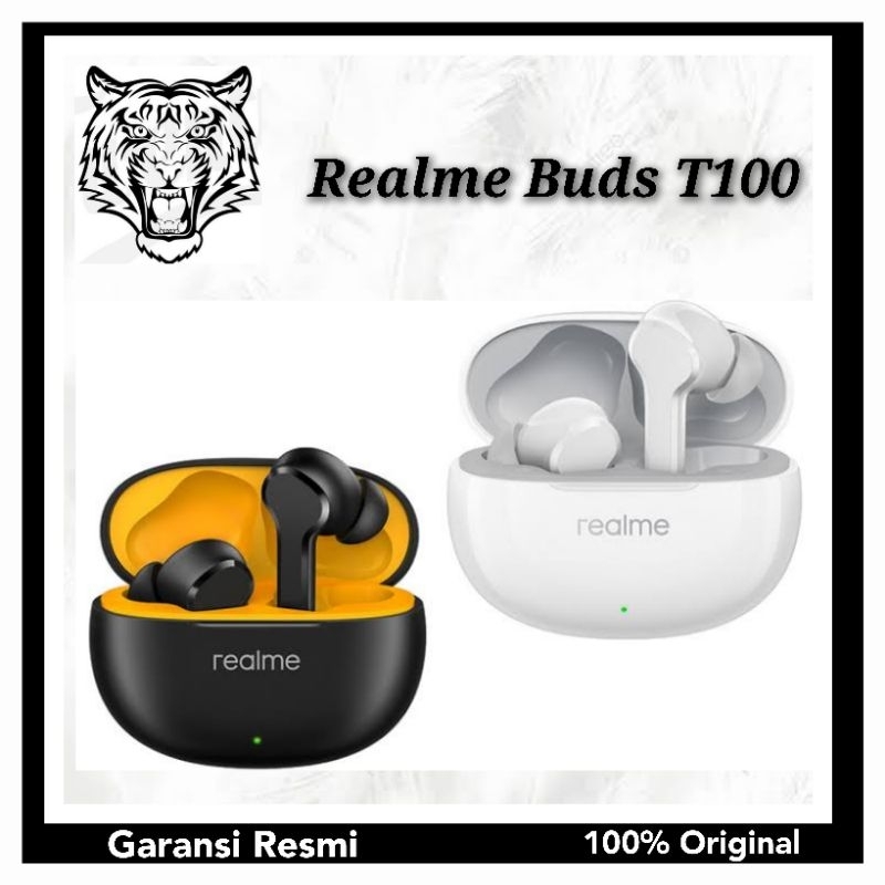 Jual Realme Buds T100 Tws Earphone Bluetooth Garansi Resmi | Shopee ...