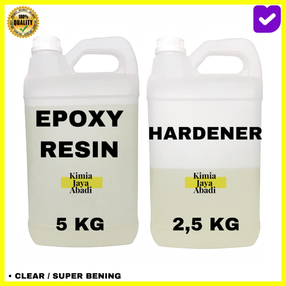 Jual Epoxy Resin Bening 5 KG & Hardener 2,5 KG | Shopee Indonesia