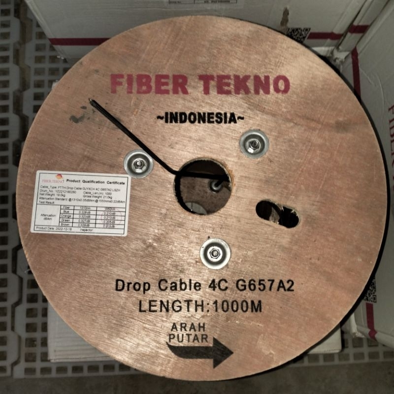 Jual DROP CORE 4 CORE 3 SELING FIBER TEKNO 1KM | Shopee Indonesia