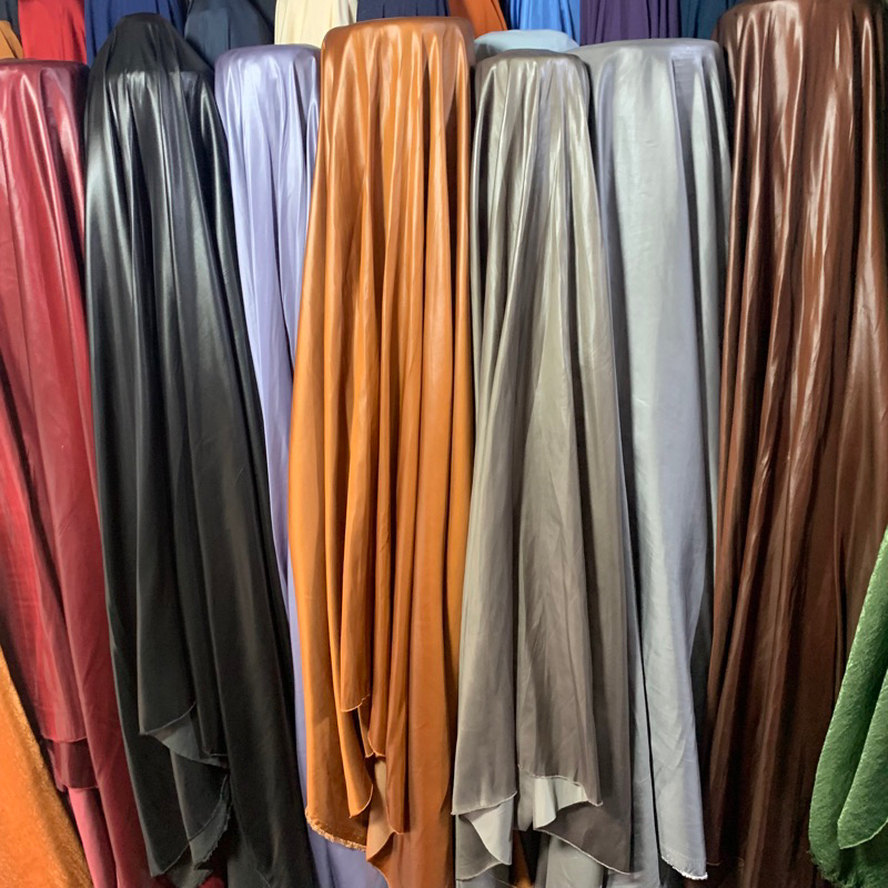Jual kain - kain silk - kain leather silk - kain satin kulit - kain ...