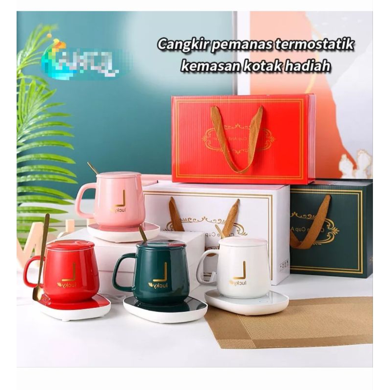 Jual (Khusus Instan Medan) Set Mug Warmer (Box Kecil) Gelas Mug Cangkir ...