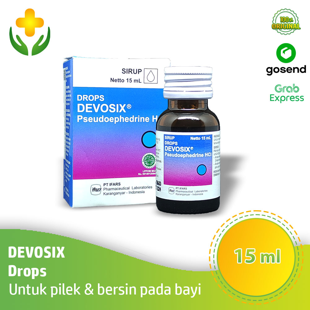 Jual Devosix Drop 15 ml Obat Pilek Bayi Hidung Tersumbat Bersin Seperti ...