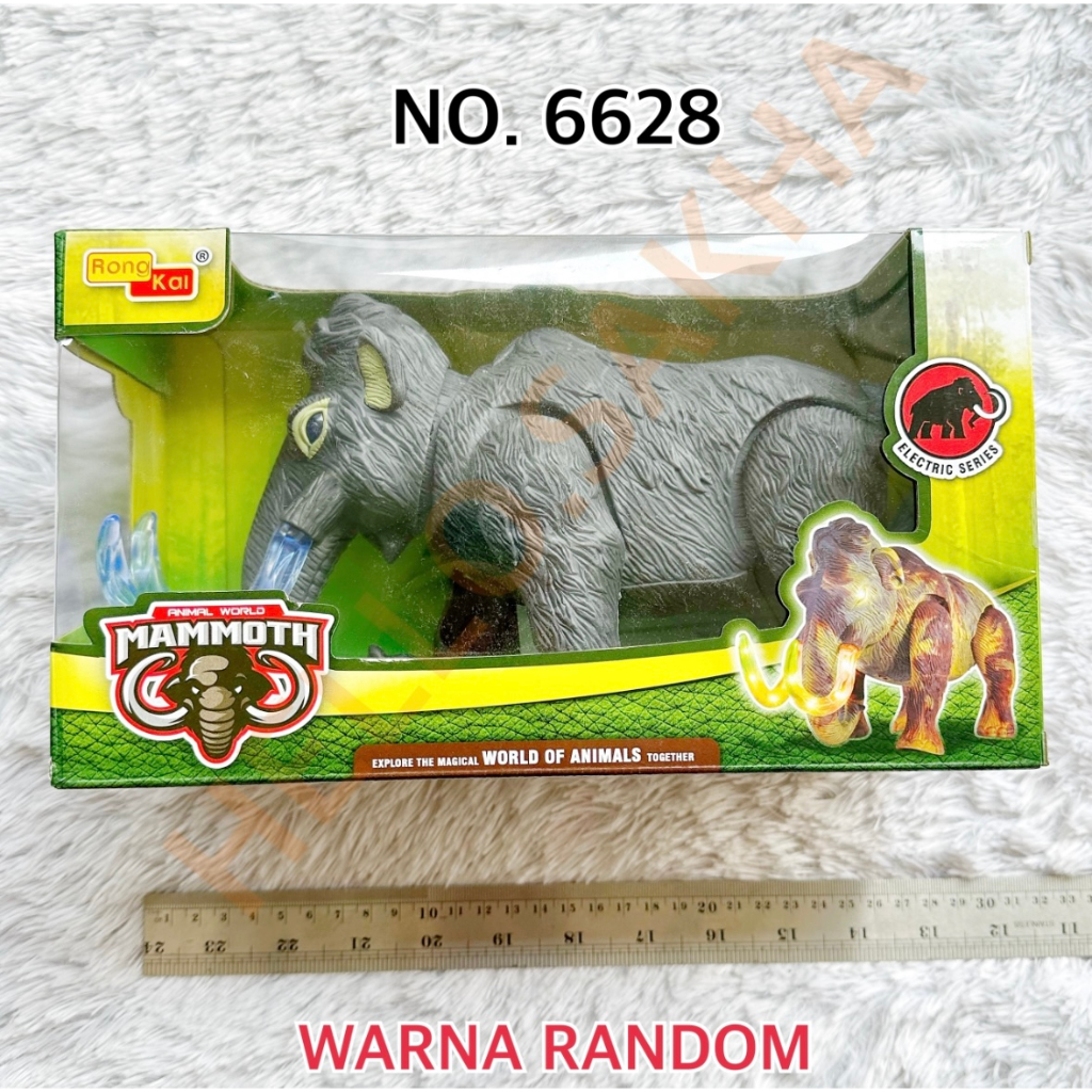 Jual MAINAN MAMMOTH NO. 6628 MERK RONG KAI HEWAN ANIMAL SEPERTI GAJAH ...