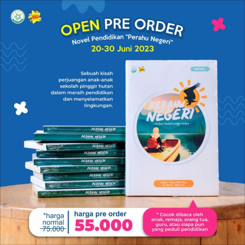 Jual Buku Novel Pendidikan | Perahu Negeri | Shopee Indonesia