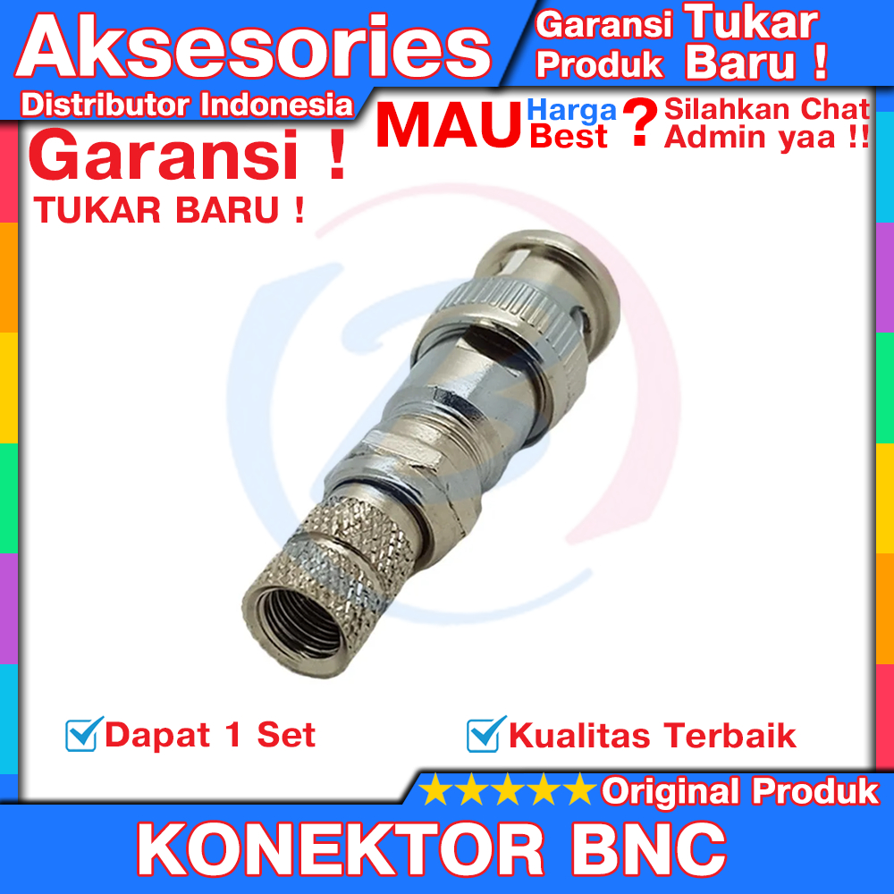 Jual Konektor BNC Drat Ulir 1 Set Konektor CCTV Analog Awet Dan Kuat | Shopee Indonesia