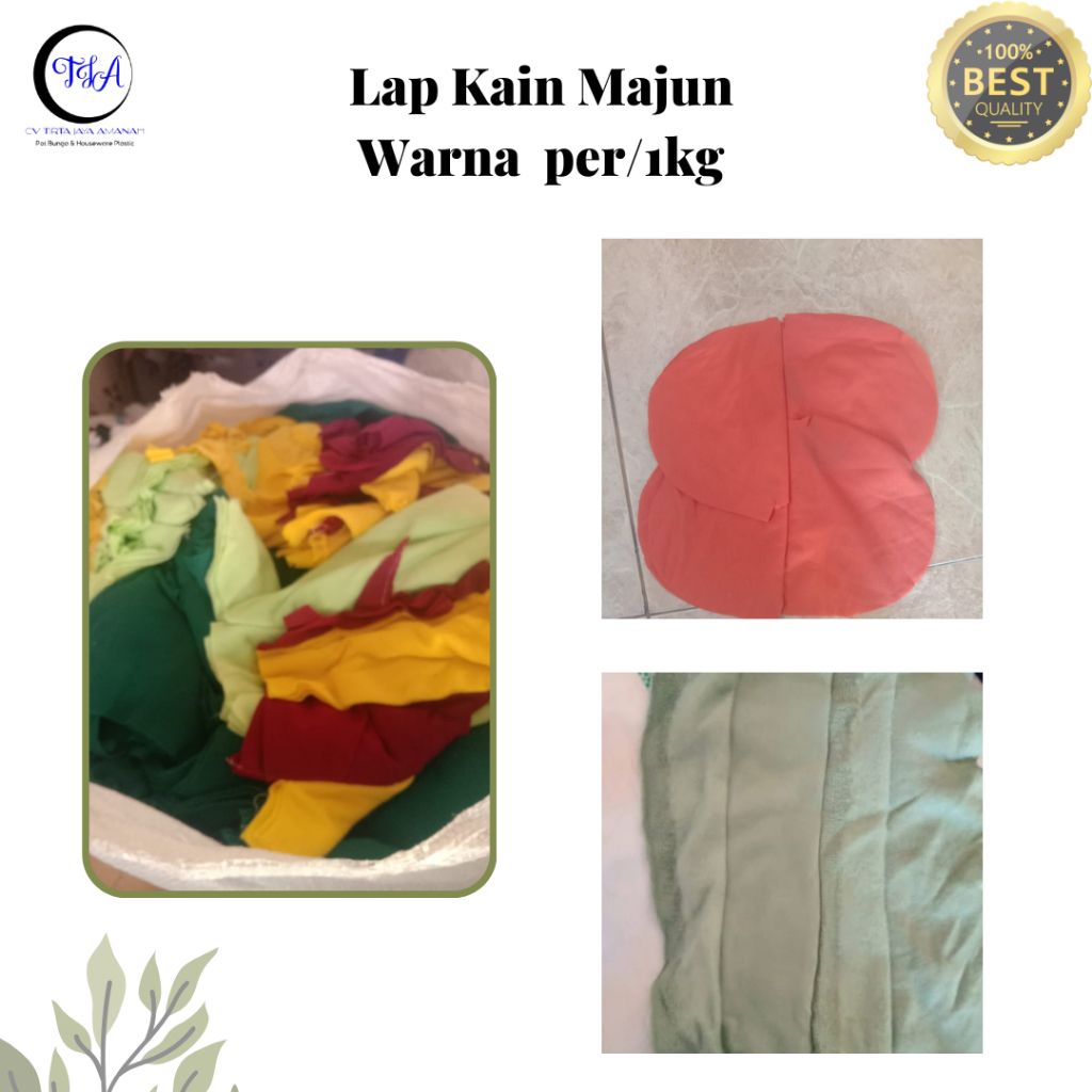 Jual Lap kain majun warna per kg/Majun Bahan kain kaos lap Serbaguna ...