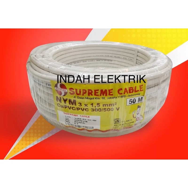 Jual Kabel NYM Supreme 3x1,5 mm | Shopee Indonesia