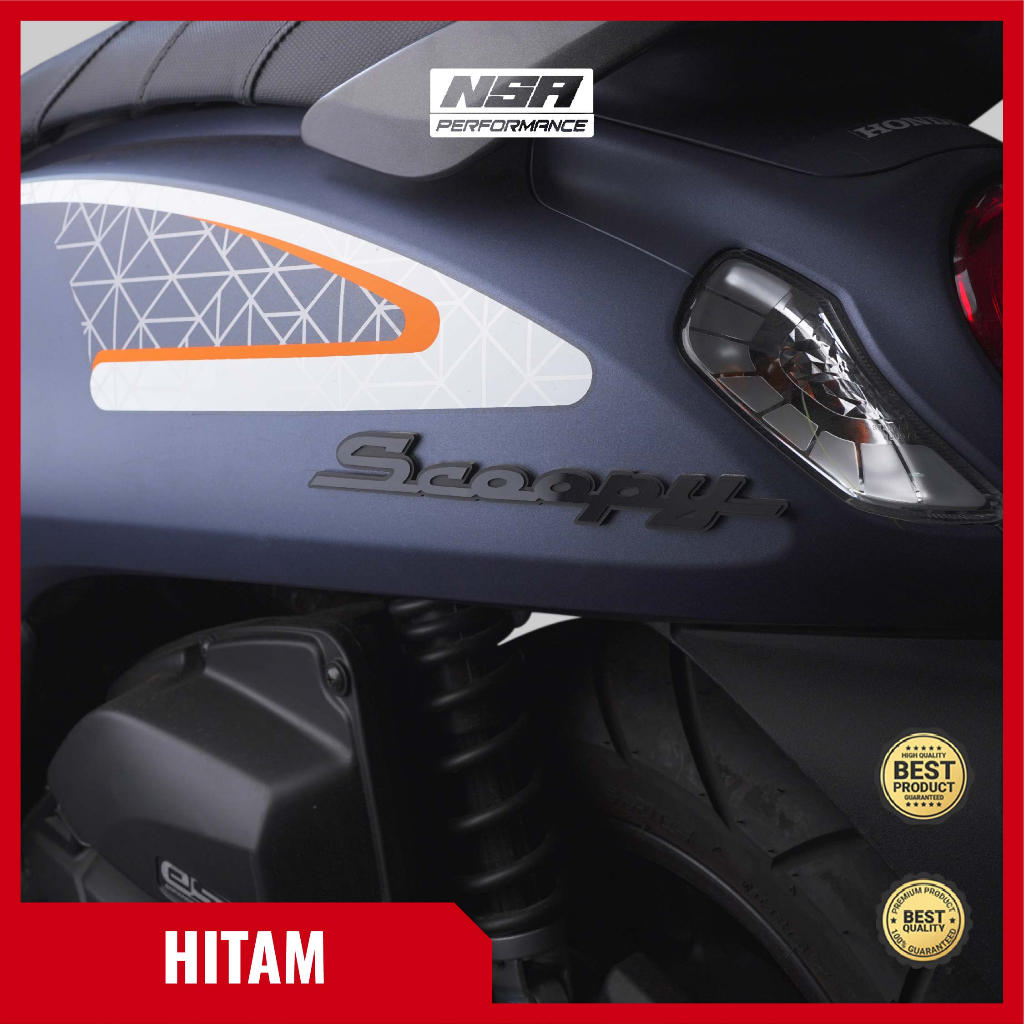 Jual NSA Emblem SCOOPY Logo Scoopy Tulisan Scoopy Timbul 3D Stiker ...