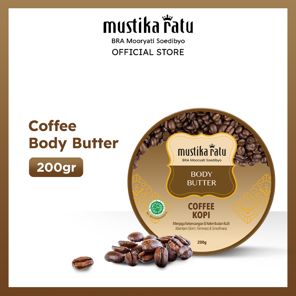 Jual Mustika Ratu Coffee Body Butter 200gr melembabkan dengan aroma ...