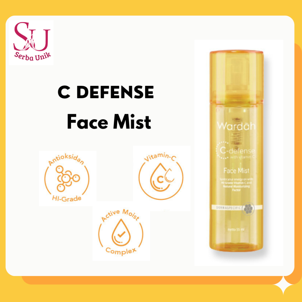 Jual Wardah C-Defense Face Mist 55ml | Shopee Indonesia