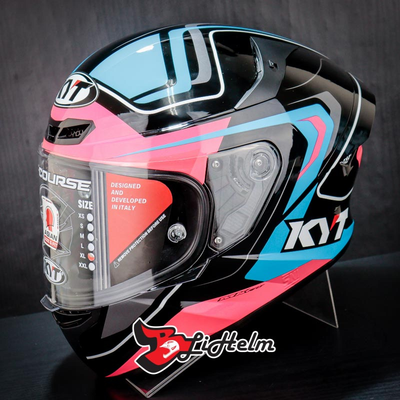 Jual HELM KYT TT COURSE OVERTECH FUXIA BLACK PINK | TTCOURSE FULL FACE | Shopee Indonesia