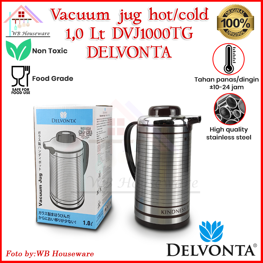 Jual Termos Delvonta vacuum jug 1 liter / 1,3liter / 1,6liter / 1 ...