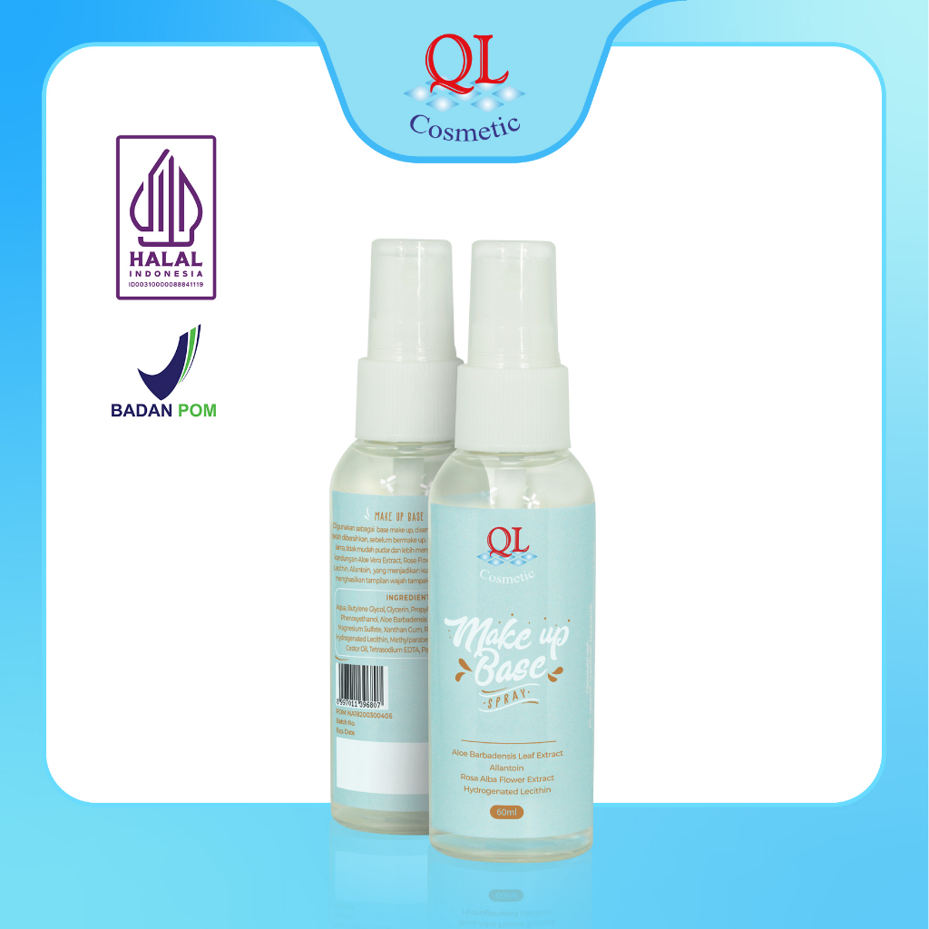Jual QL Cosmetic - Make Up Base Spray 60ml | Shopee Indonesia