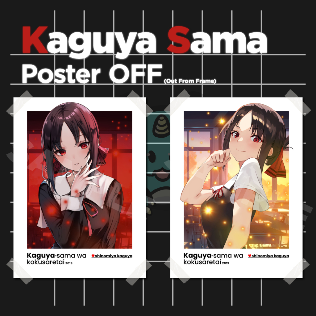 Jual Poster「Kaguya sama wo Kokusaretai」Kaguya Shinomiya | Shopee Indonesia