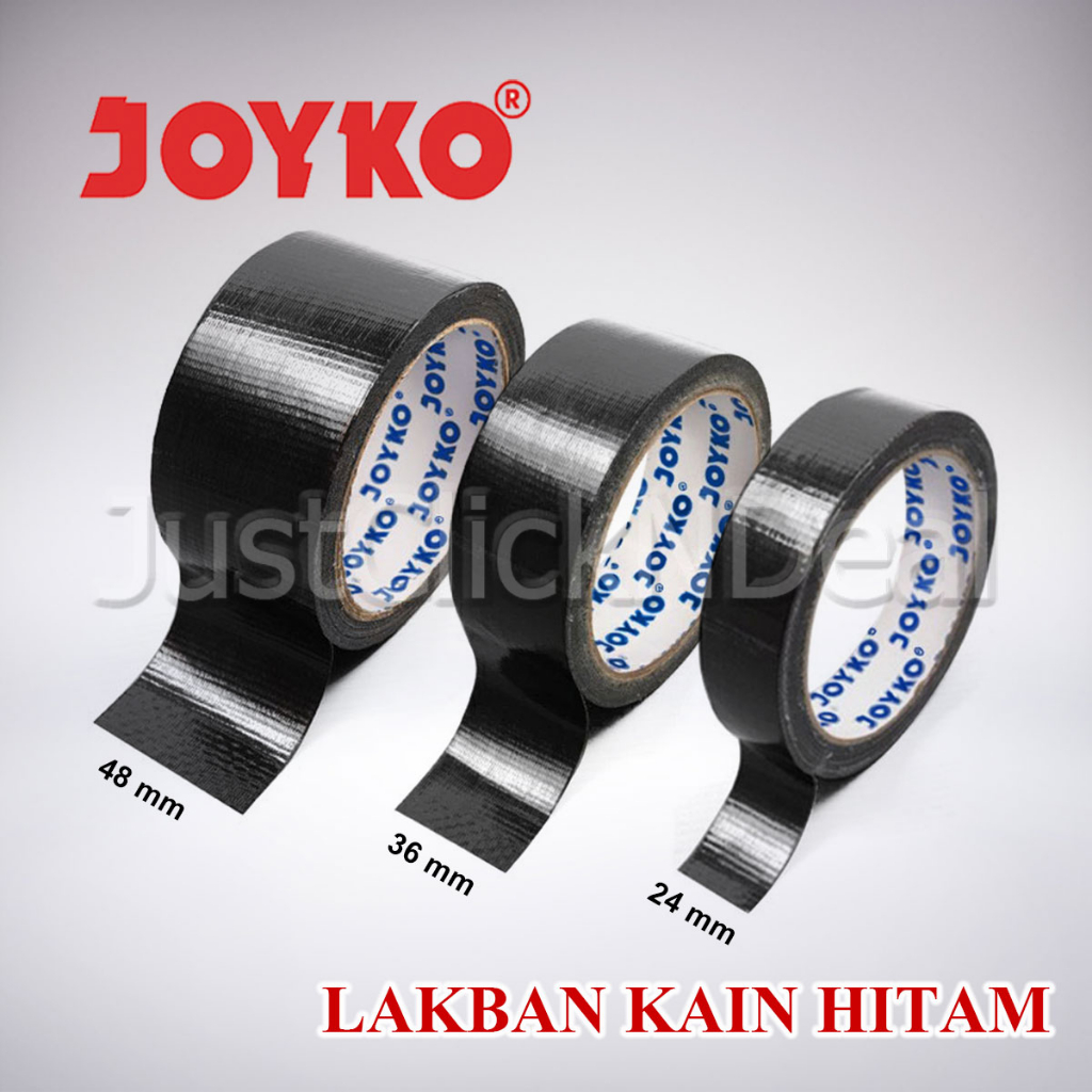 Jual JOYKO Lakban Kain Jilid Hitam 24 36 48 mm x 10 m Cloth Tape ...