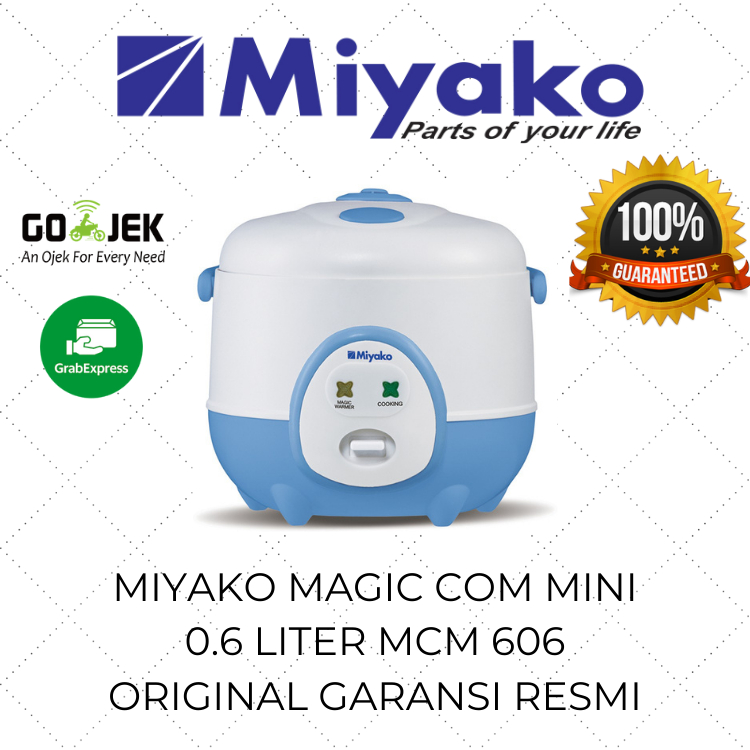 Jual Miyako Magic Com Mini 3in1 MCM 606 A 0.6 Liter / Rice Cooker Mini ...