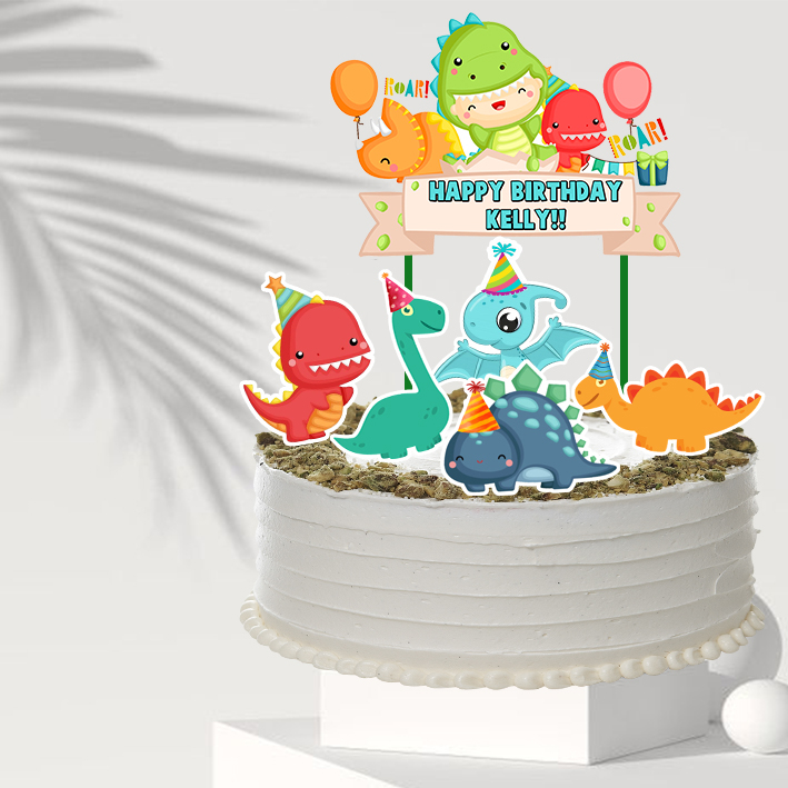 Jual Dinosaurus / Dino Baby - Topper Cake Birthday / Hiasan Kue Ulang ...