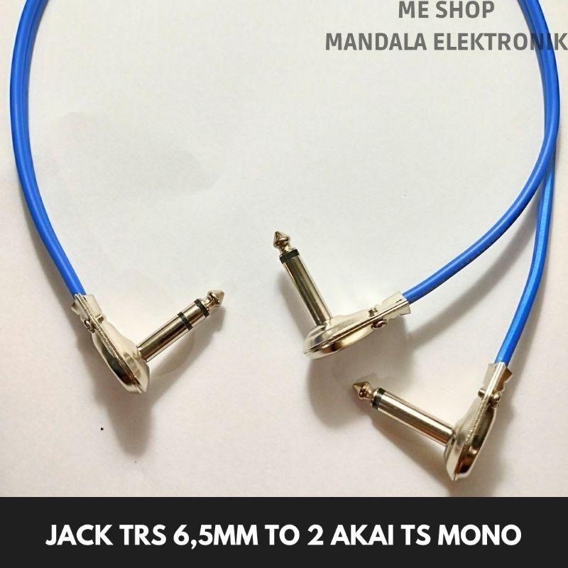 Jual Kabel Jack Akai Trs 6,5mm Stereo To Dual Akai L Mono | Shopee Indonesia