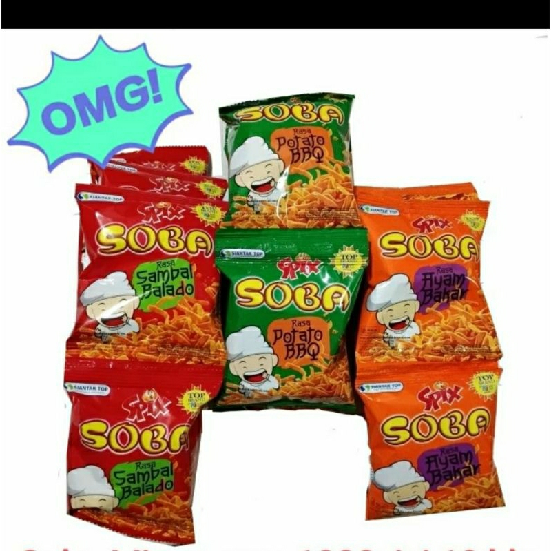Jual spix soba mi snack eceran 1000 | renceng isi 10 bks | Shopee Indonesia