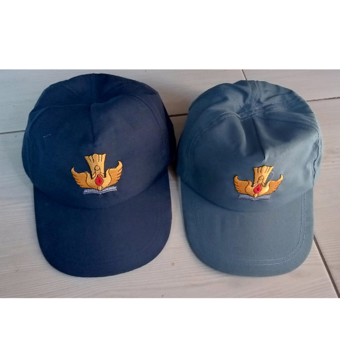 Jual Topi SD SMP SMA Topi Sekolah Seragam Sekolah Logo Bordir Gesper ...