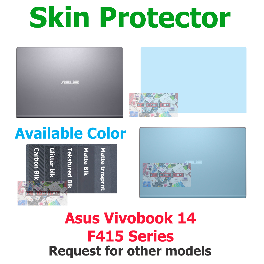 Jual Asus Vivobook 14 F415 Series skin Guard Protector Transparent ...
