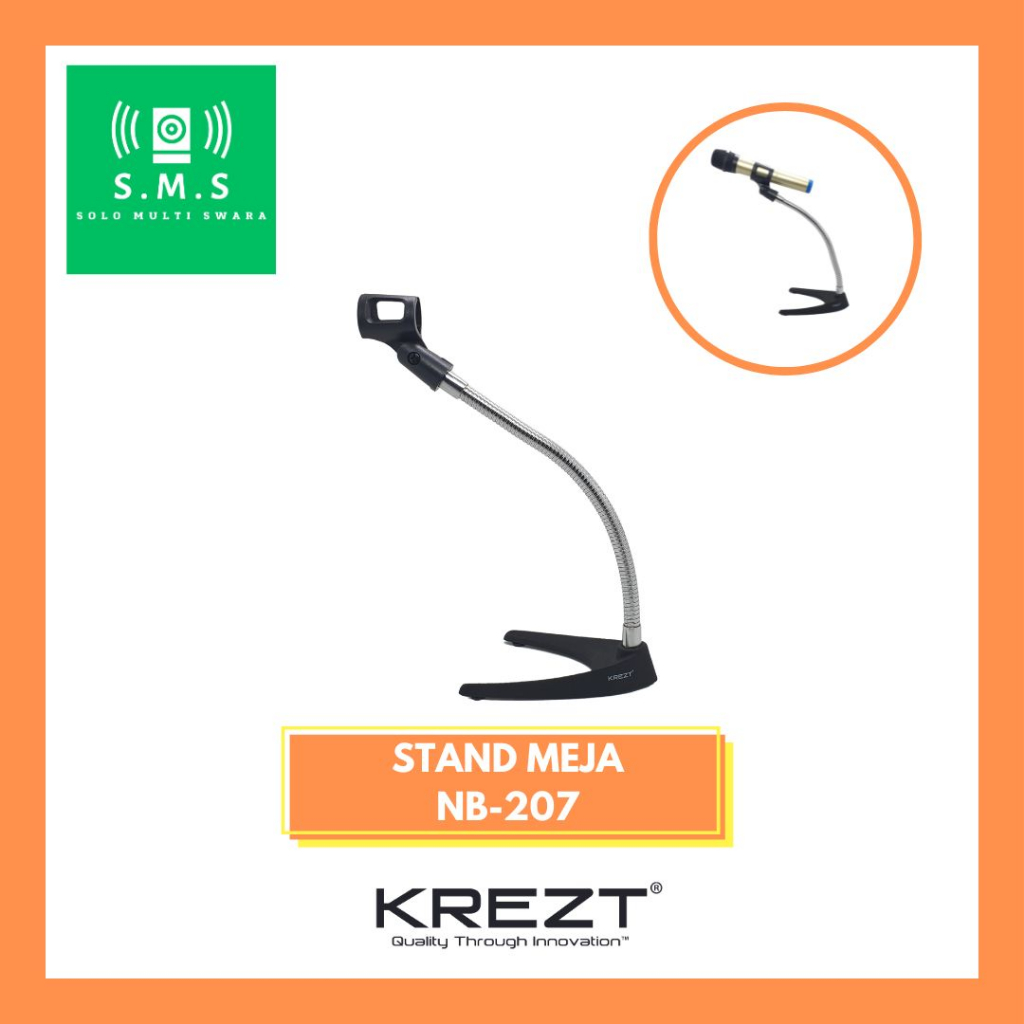 Jual Stand Mic Meja KREZT NB-207 Table Stand Microphone Tiang Mic ...