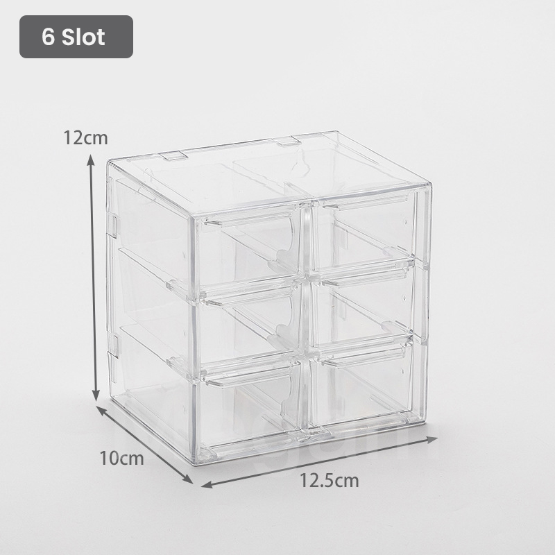 Jual Megam Rak Laci Plastik Acrylic Transparan Organizer Meja Laci Mini ...