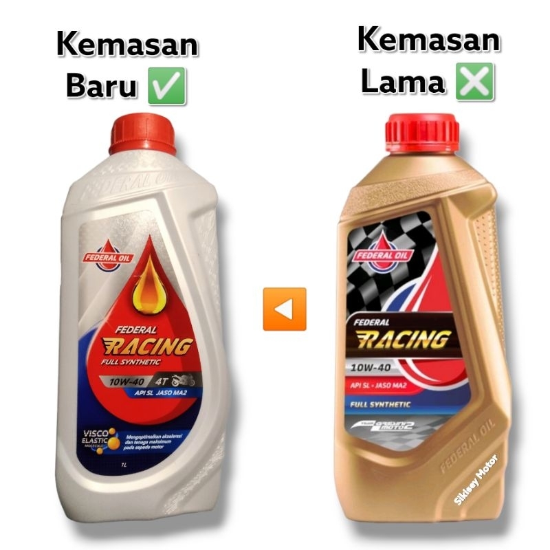 Jual Oli Federal Racing 1L. 10W/40. Full Synthetic Base Oil. (Garansi ...