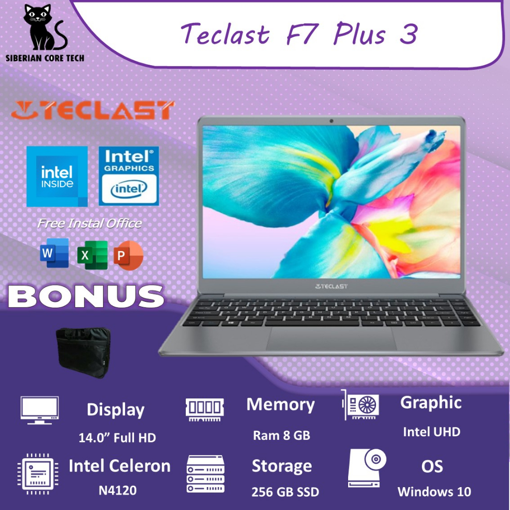 Jual LAPTOP TECLAST F7 PLUS 3 N4120 RAM 8GB 512SSD W10 14.0FHD GREY ...