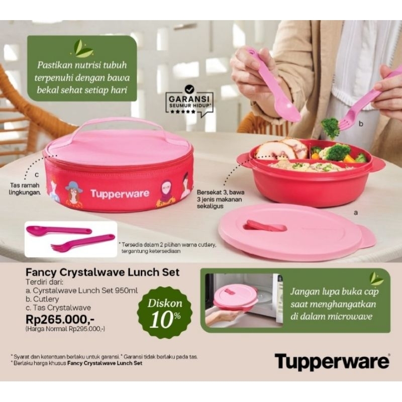 Jual fit to go lunch set tupperware | Shopee Indonesia