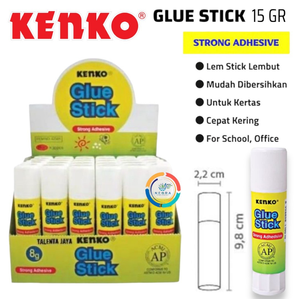 Jual Kenko Glue Stick | Lem Batangan 15 Gram | Shopee Indonesia