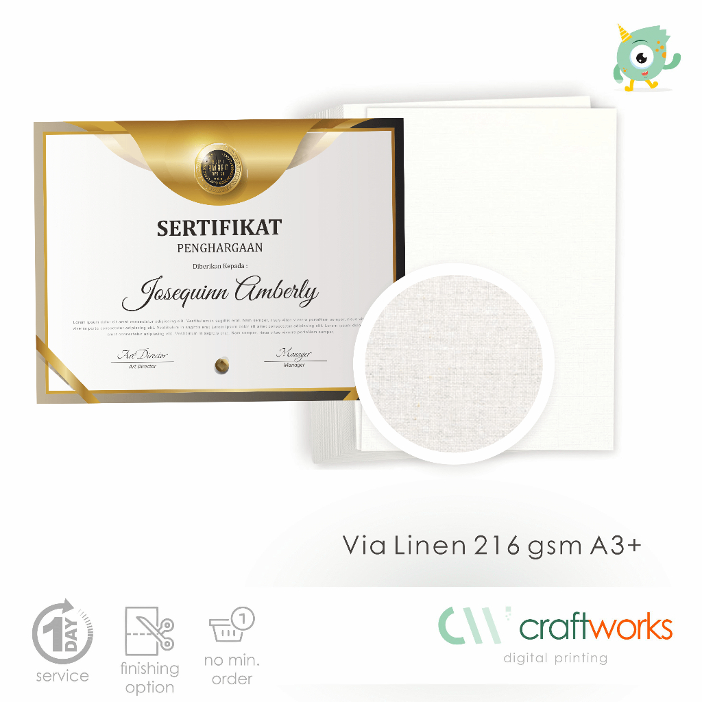 Jual CETAK FANCY PAPER VIA LINEN 216 GSM A3+ | Shopee Indonesia