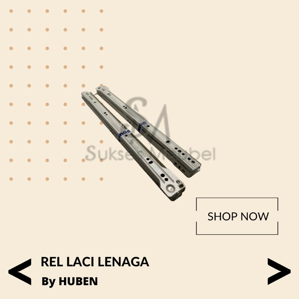 Jual LENAGA Rel Laci Roda RLE - 400 mm Beige | Rel Laci Single Track ...