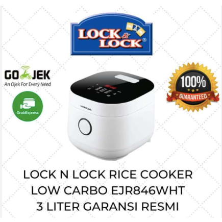 Jual Lock n Lock Rice Cooker Low Sugar 3 Liter - LocknLock EJR846WHT ...