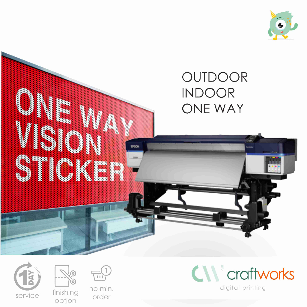 Jual CETAK STICKER ONE WAY METERAN INDOOR OUTDOOR PRINT | Shopee Indonesia