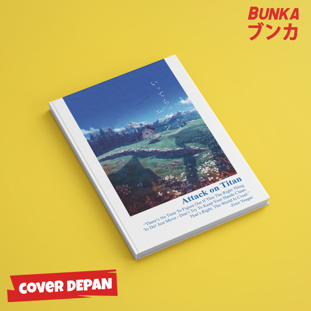 Jual Note Book Aesthetic Anime Attack on Titan AOT SNK Hardcover A5 ...