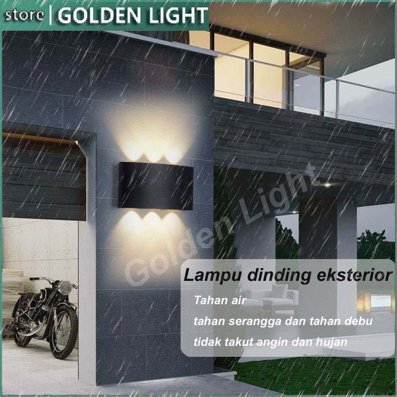 Jual luar ruangan/Lampu hias/Lampu Dinding Taman Outdoor COB 4 MATA 6 ...