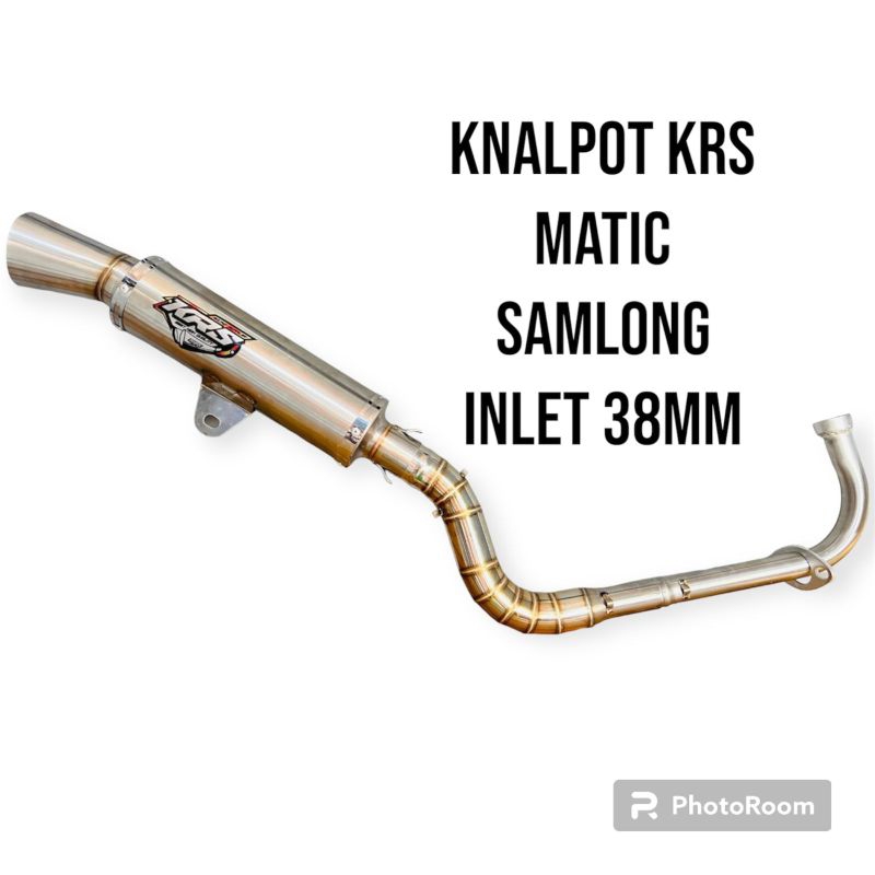 Jual Knalpot Samlong Matic inlet 38mm KRS racing original (free laser ...