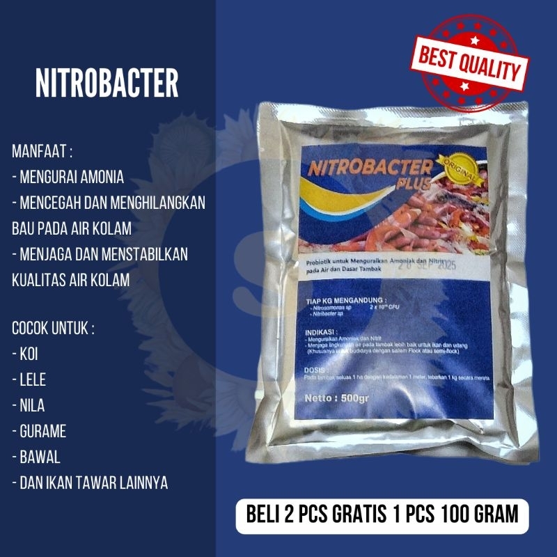Jual Nitrobacter 500gram | Nitrobacter Nitrosomonas Bakteri Starter ...