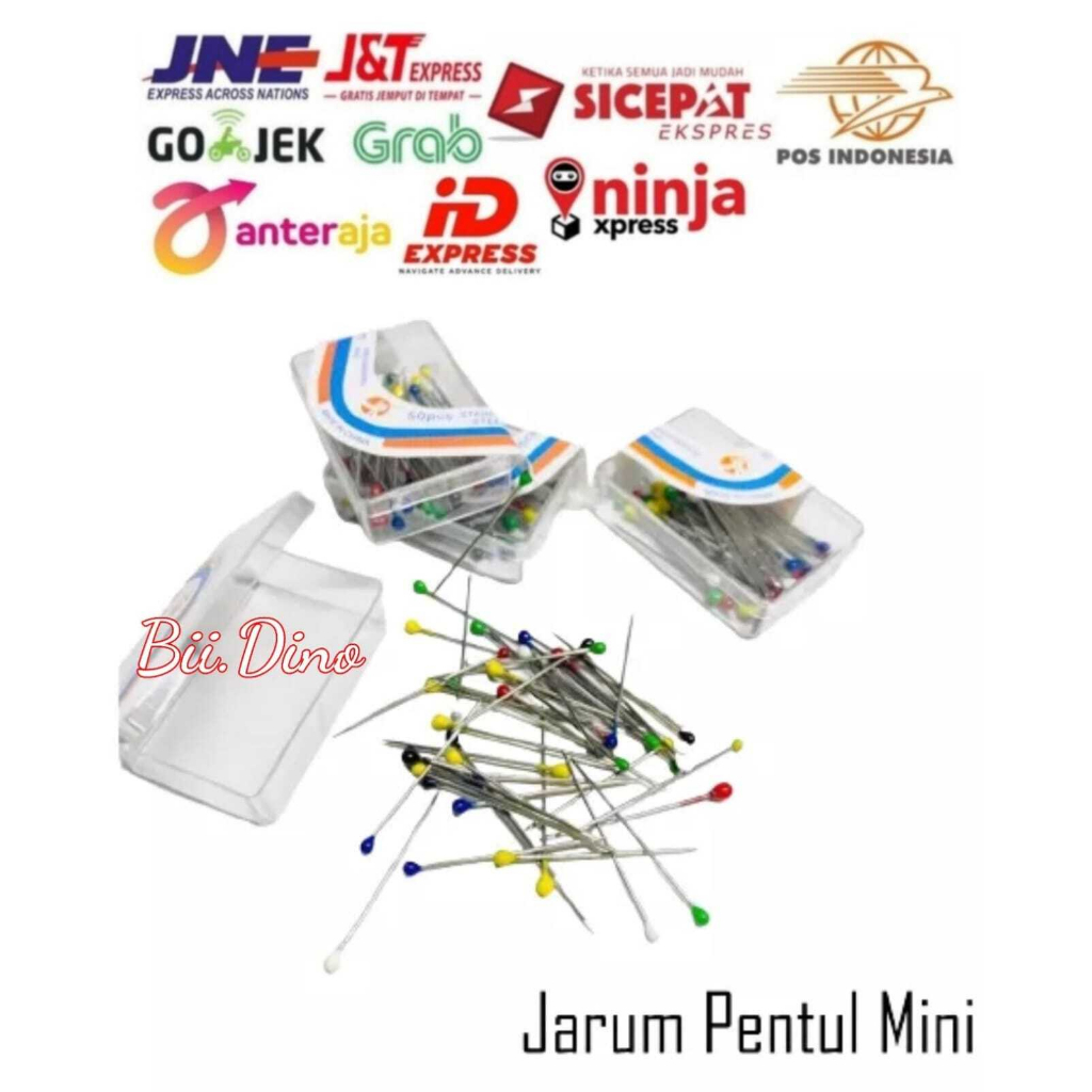Jual Jarum Pentul Mini Pentol Hijab Kecil Kotak Mika | Shopee Indonesia