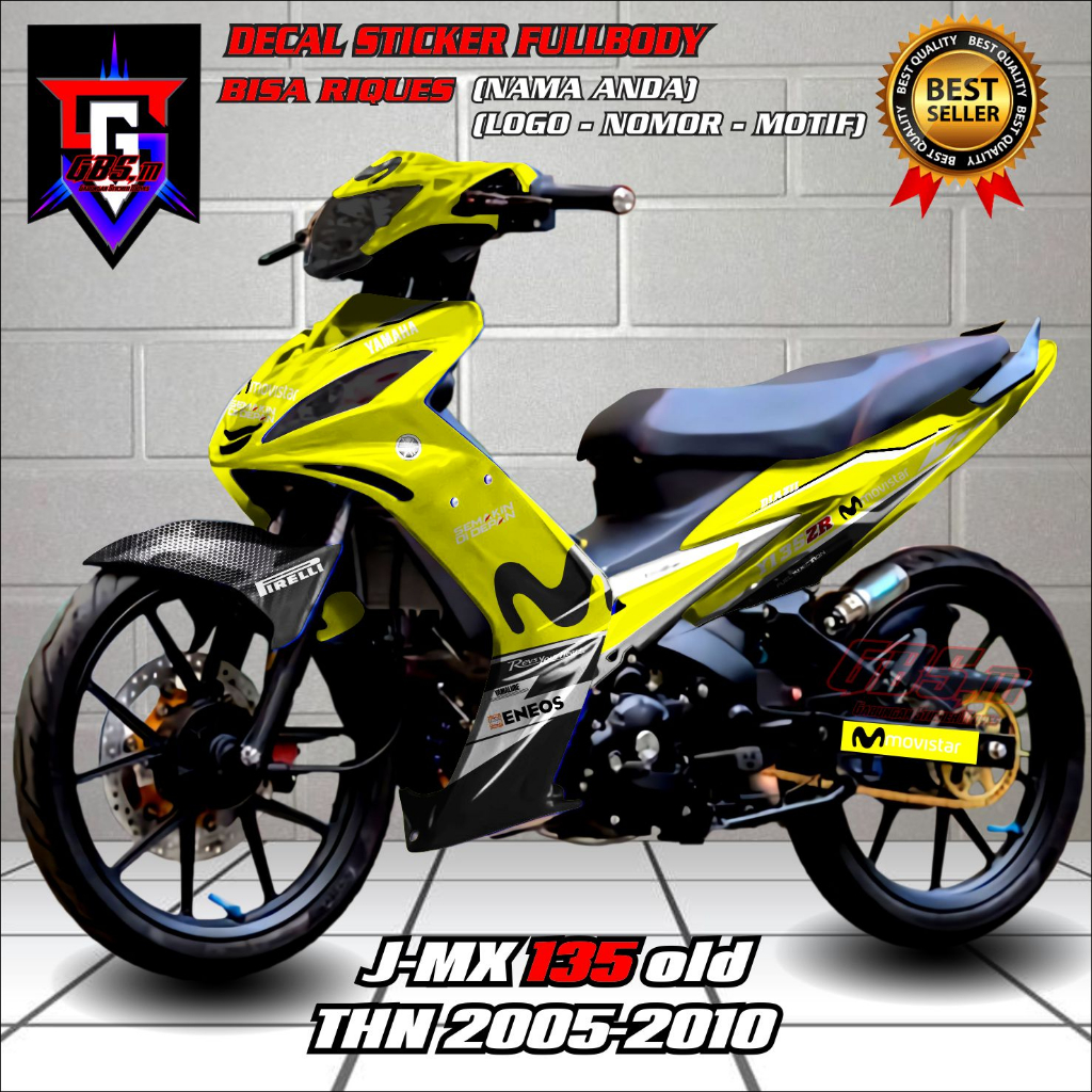 Jual Stiker Decal Jupiter Mx 135 Old Full Body,Stiker Striping Jupiter ...