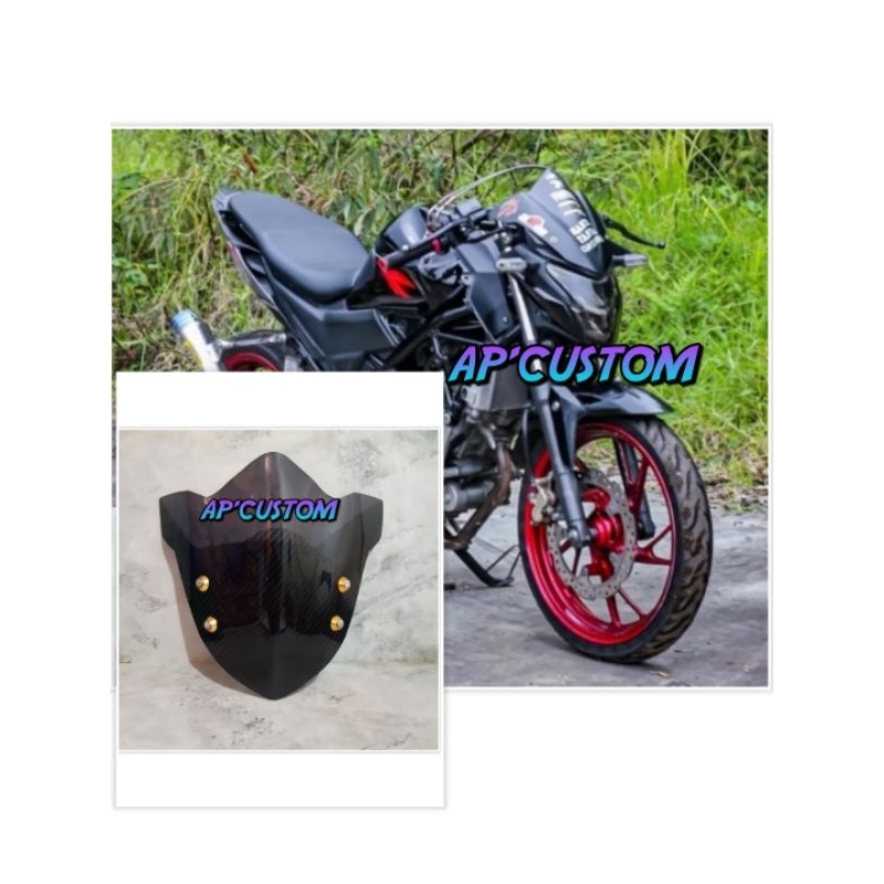 Jual VISOR VARIASI CB150R NEW 4 LOBANG WINDSHIELD HONDA CB 150R NEW ...