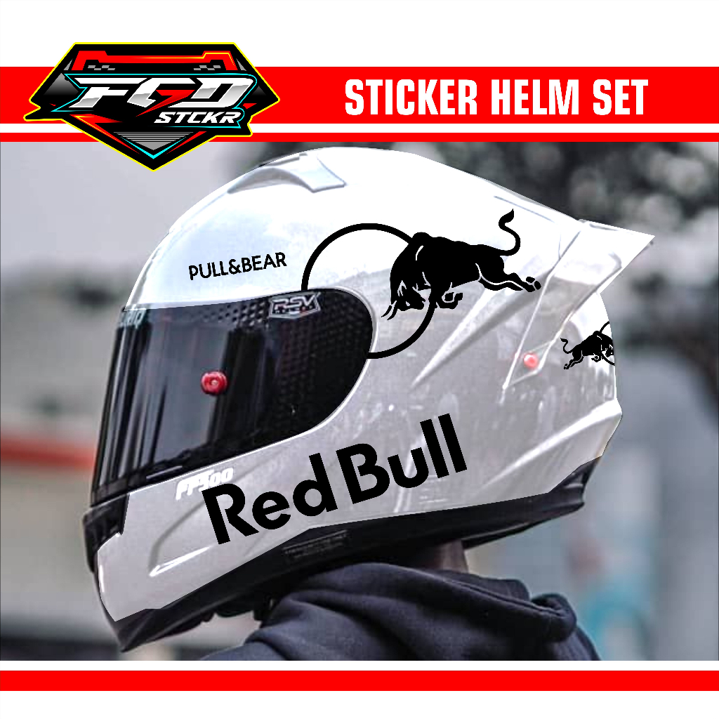 Jual STIKER HELM - CUTTING STIKER RED BULL SET UNTUK HELM (PREMIUM ...