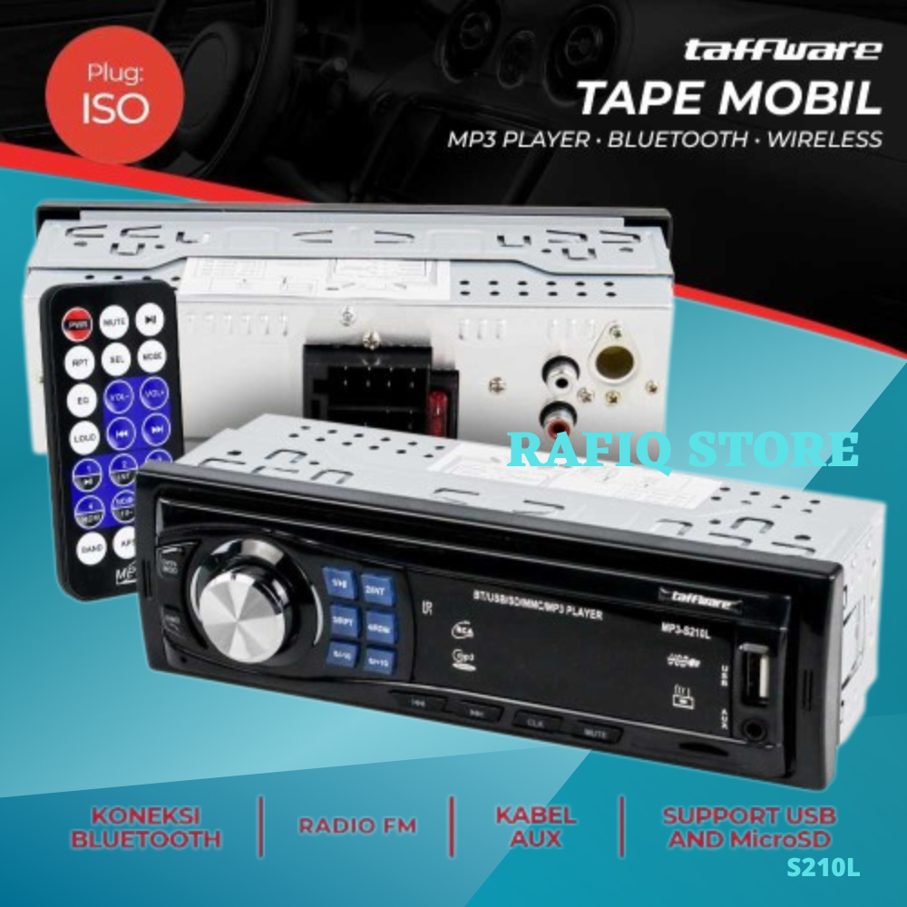 Jual Head Unit Tape Audio Mobil MP3 Player Bluetooth Wireless ISO Plug ...