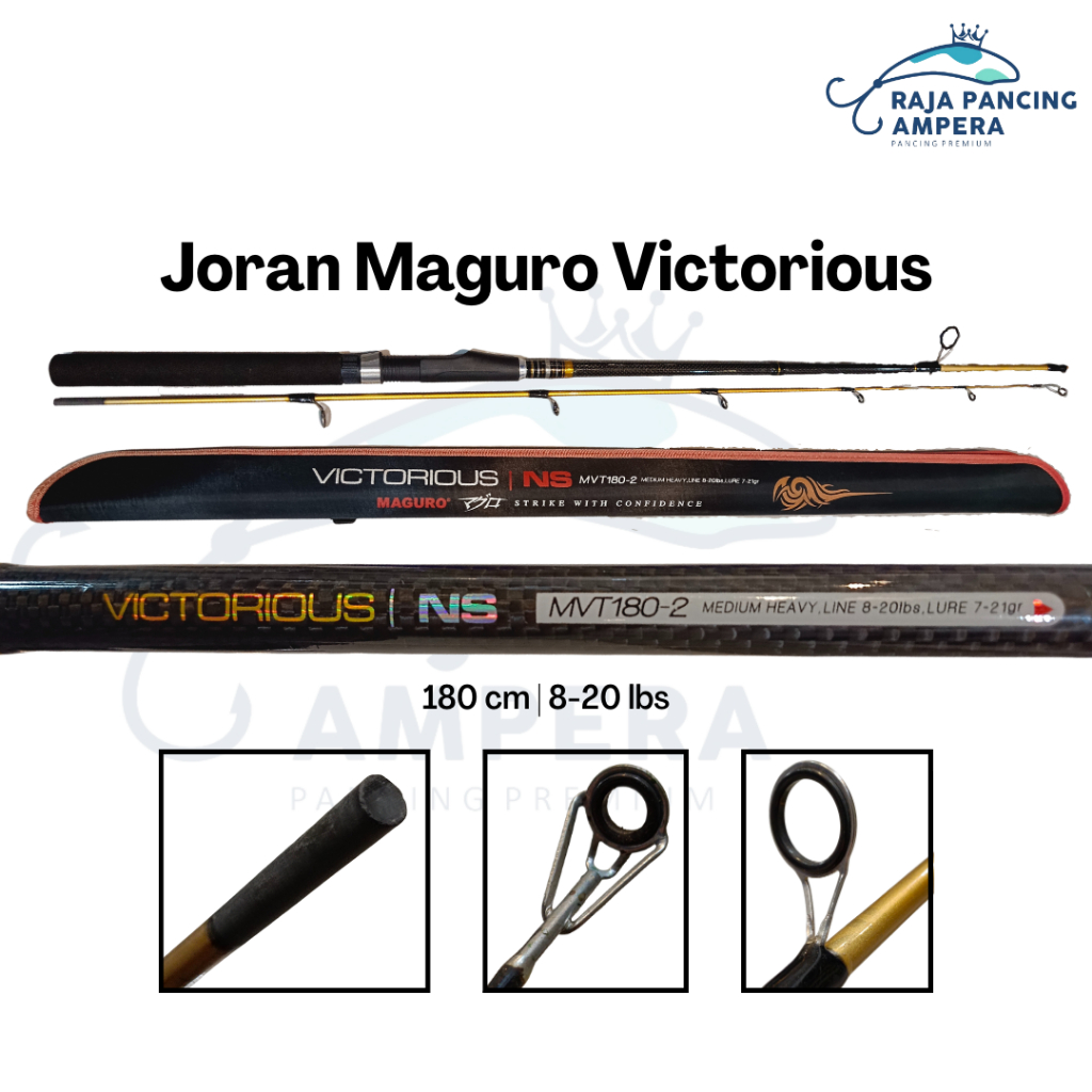 Jual Joran Spinning Maguro Victorius | Stik Pancing Carbon Solid Free ...