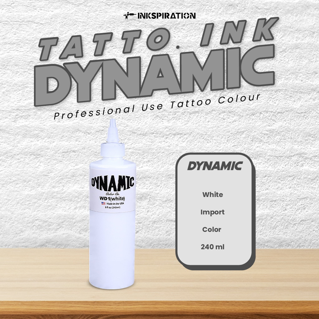 Jual TINTA TATTOO WHITE DYNAMIC | Shopee Indonesia