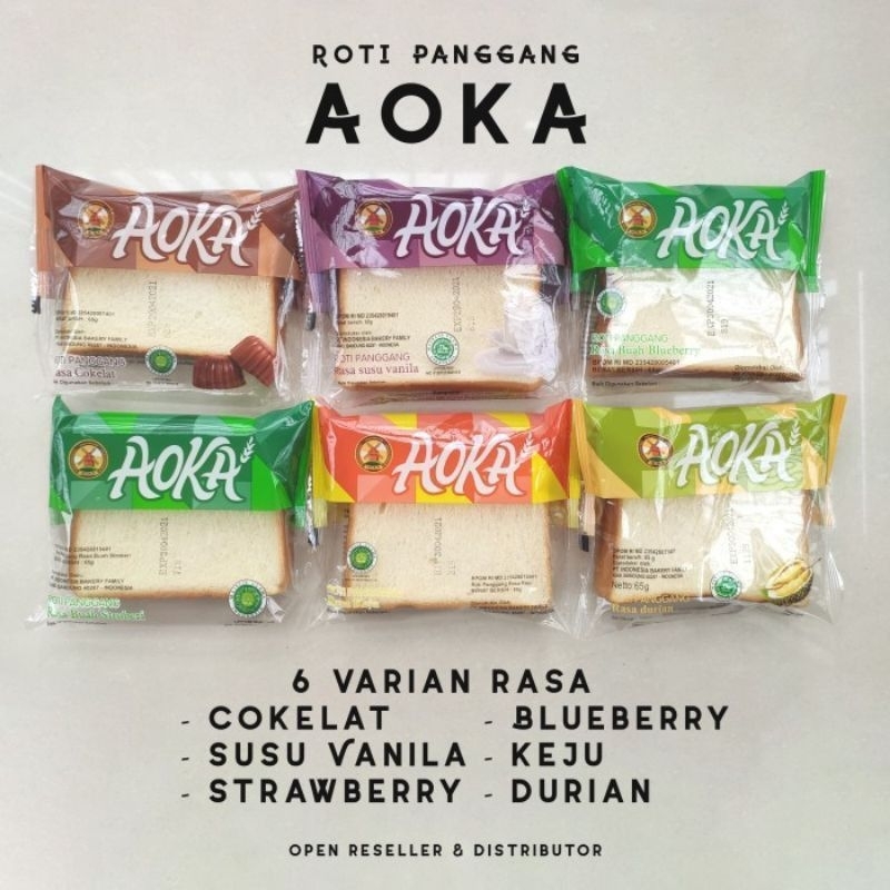 Jual [TERMURAH] Roti Aoka panggang / Aoka kelapa pandan/ Roti panggang ...