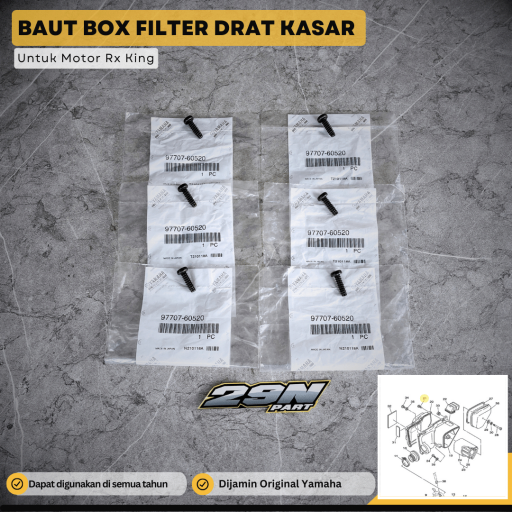 Jual BAUT BAUD BOX FILTER DRAT KASAR RX-KING RXKING (97707-60520 ...