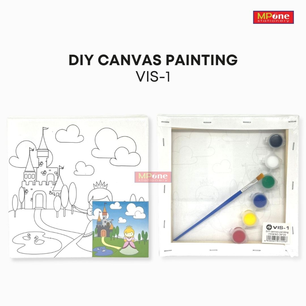 Jual DIY Canvas Painting / Canvas Lukis Sketsa / Mainan Anak Edukatif ...